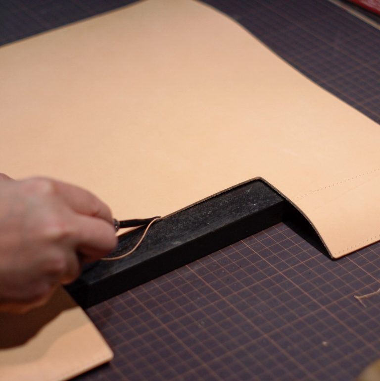 生成りの棒つき手さげカバンA3をつくる | kumosha